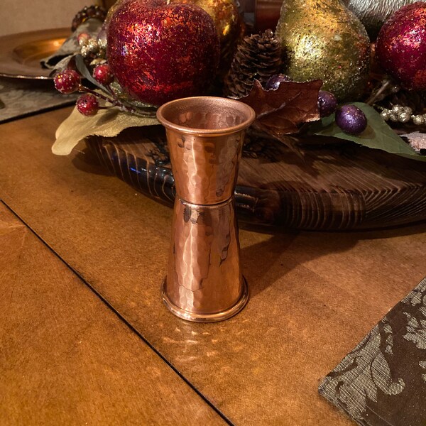 Pure Hammered Copper Jigger 1 Oz/2 Oz - Etsy