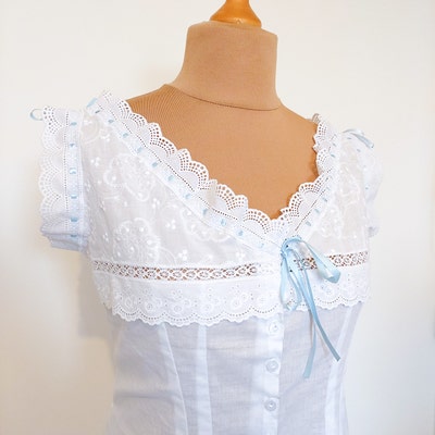 Combinations With Embroidered Yoke Victorian Reproduction PDF Pattern ...