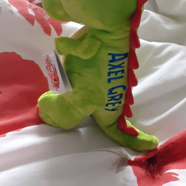 Personalised T-rex Dinosaur Soft Toy - Etsy