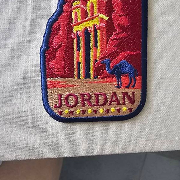 Petra Jordan Travel Patch Embroidered Iron on Sew on Badge Souvenir ...