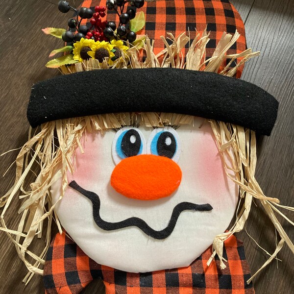 No Sew Scarecrow PDF Pattern, Fall Scarecrow Head Pattern, Autumn PDF ...