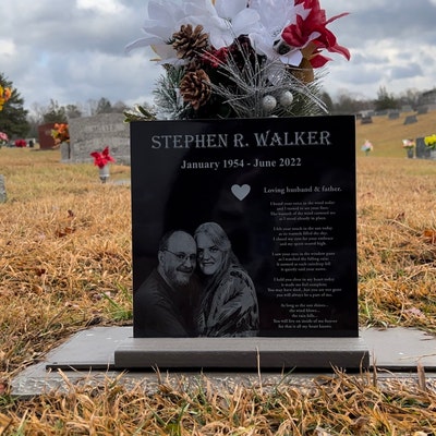 Personalized Memorial Stone for Family Member or Loved One Human Grave ...