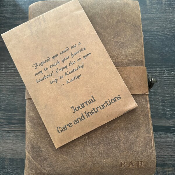 Cigar Journal Log / Handcrafted Cigar Gift / Leather Cigar Log Journal ...