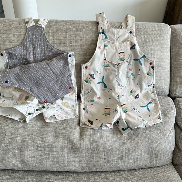 Baby Dungaree Pattern for Boys and Girls. Pattern Bundle, 0 Months to 2 ...