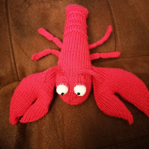 Larry the Lobster Toy Knitting Pattern - Etsy