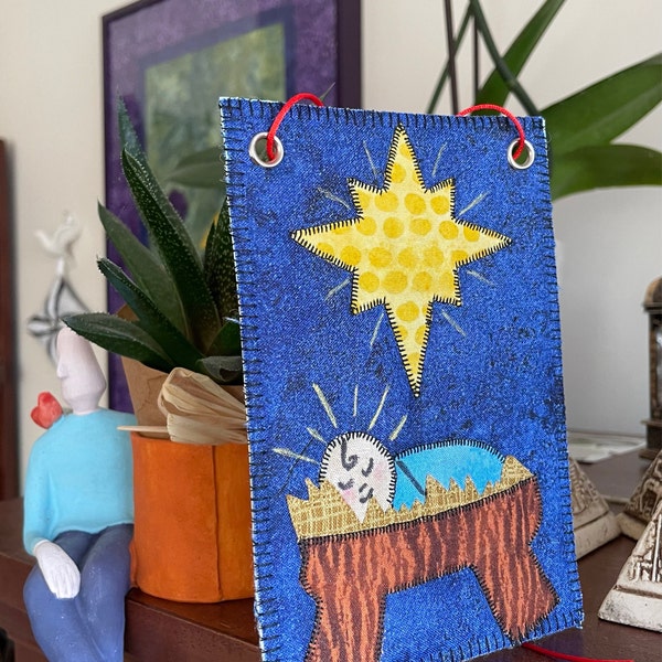 Quilted Postcard Pattern-fabric Postcard Pattern-cat Face - Etsy