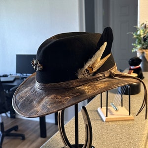 Western Hat Feather With 76 Bennington American Flag - Etsy