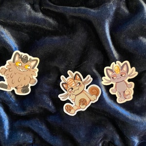 Meowth Sticker Pack - Etsy
