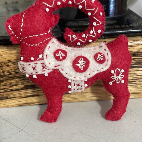 Christmas Goat Sewing Pattern, Felt Julbock PDF SVG Pattern, Christmas ...