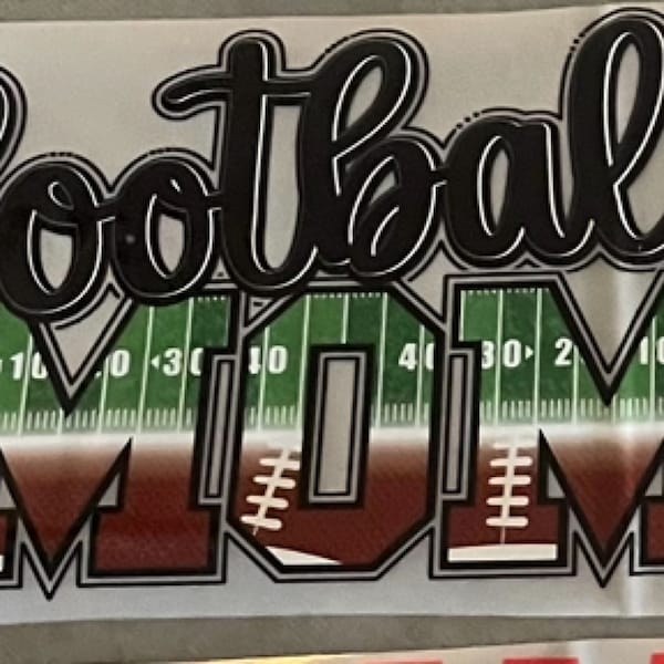 Football Mom PNG Image, Football Field Letter Design, Sublimation ...