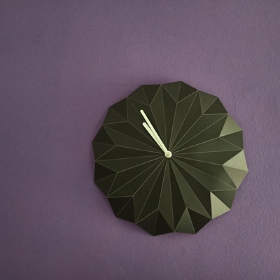 White Origami Wall Clock ELLA - Etsy