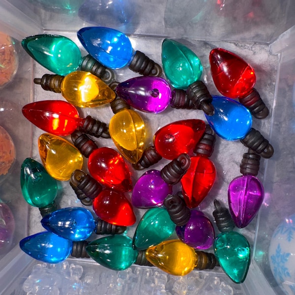 Dress It up Craft Charms TINY TREE TRIMMERS Christmas Lights Miniature ...