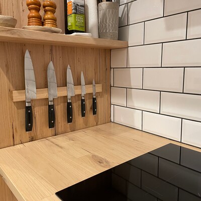 Tasmanian Oak Magnetic Knife Racks, Clear Finish. 30, 45 and 60cm - Etsy