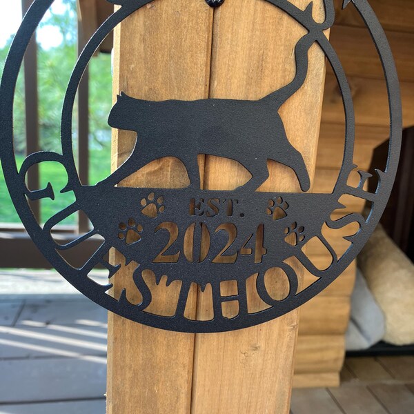 Custom Circle Tree Est Sign, Metal Tree Sign, Gift, Name Sign, Home ...