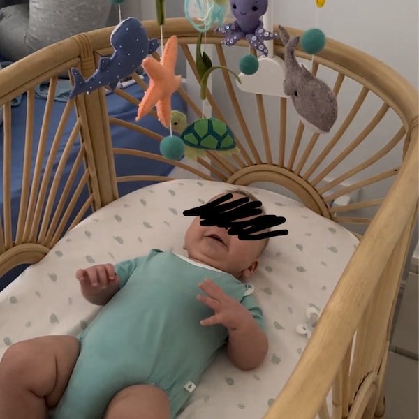Ocean Baby Mobile, Sea Creatures Crib Mobile, Nautical Cot Mobile ...