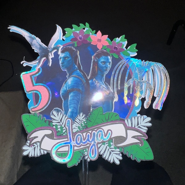 Avatar Inspired Cake Topper - Etsy