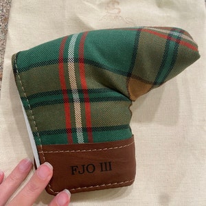 Waxed Cotton Duck and Leather Putter Cover Handcrafted Golf - Etsy