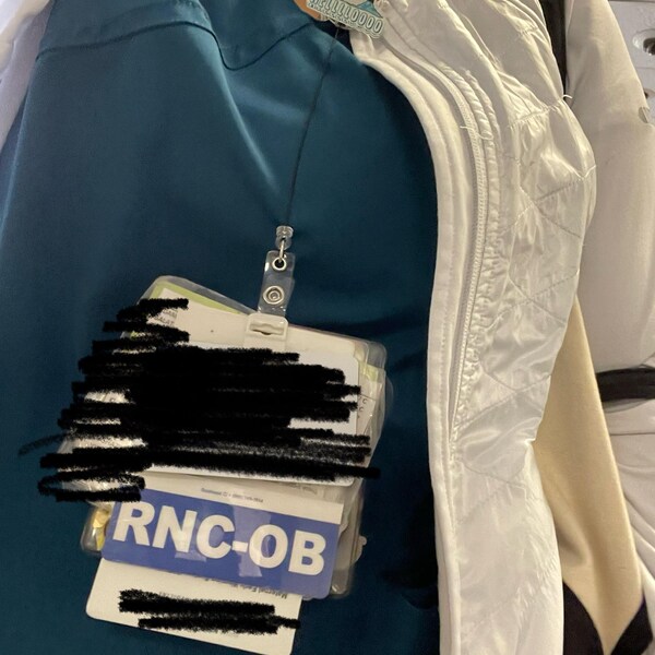 Doodle Bob Oxygen Tank-medical Badge Reel, Respiratory Therapist, RN ...