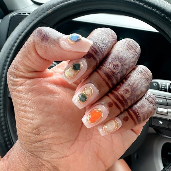 Custom 3D Breakfast Press on Nails, Summer Time Nails, Food Nails, 3D ...