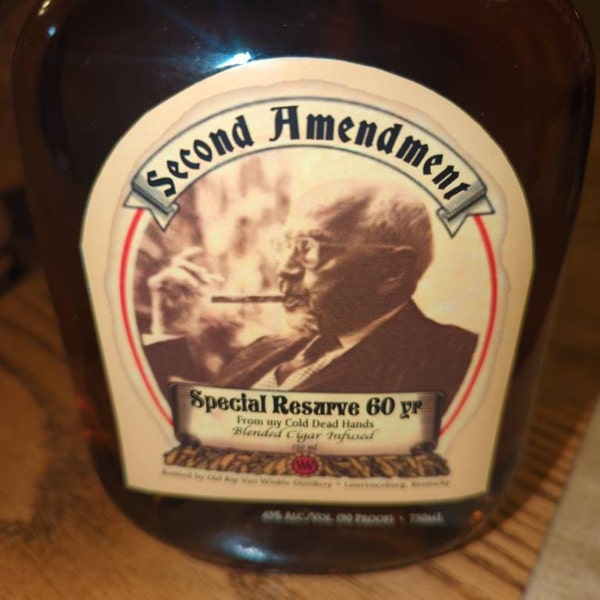 Personalized Pappy Van Winkle Label Bottle | Custom Pappy Van Winkle ...