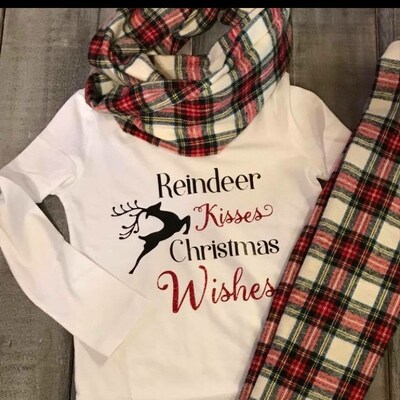 Reindeer Kisses and Christmas Wishes SVG for Cricut and Silhouette - Etsy