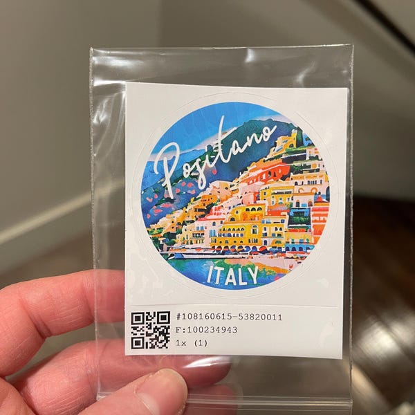 Greece Sticker, Santorini, Vinyl Sticker, Bubble-free, Travel Sticker ...