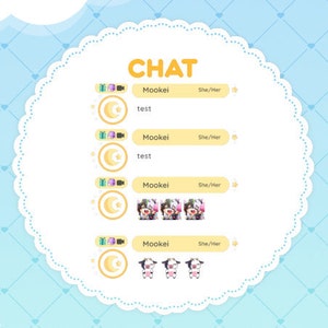 P2U Customizable Chat Widget Leaves Flower Red Leaf Stream Chatbox Cute ...