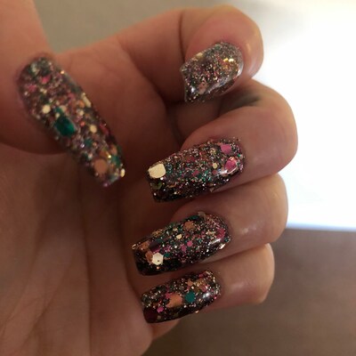 Enchanted Forest Dip Powder, Dip Powder for Nails, Glitter Dip Powder ...