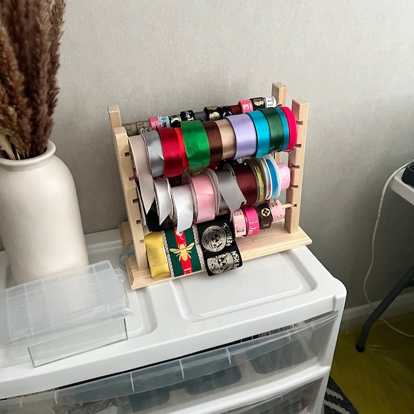 Ribbon Holder, FREE STANDING, Ribbon Rack, Ribbon Organiser, Ribbon ...