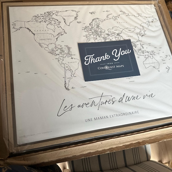 Push Pin Mini World Travel Map - Countries Labeled - Personalizable ...