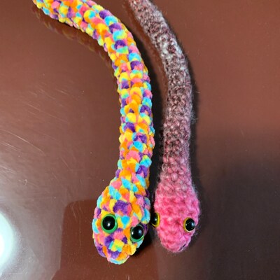 Crochet PATTERN Snake Keychain No Sew Amigurumi Tutorial PDF - Etsy