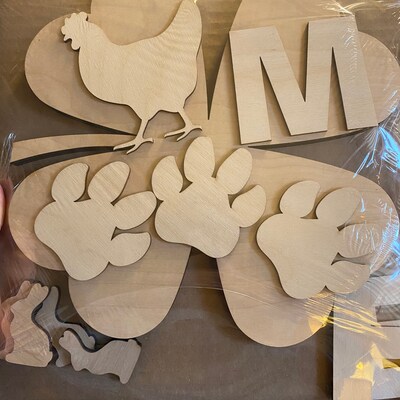Unfinished Wooden Block Letter M Craft From 1 up to 46 DIY - Etsy