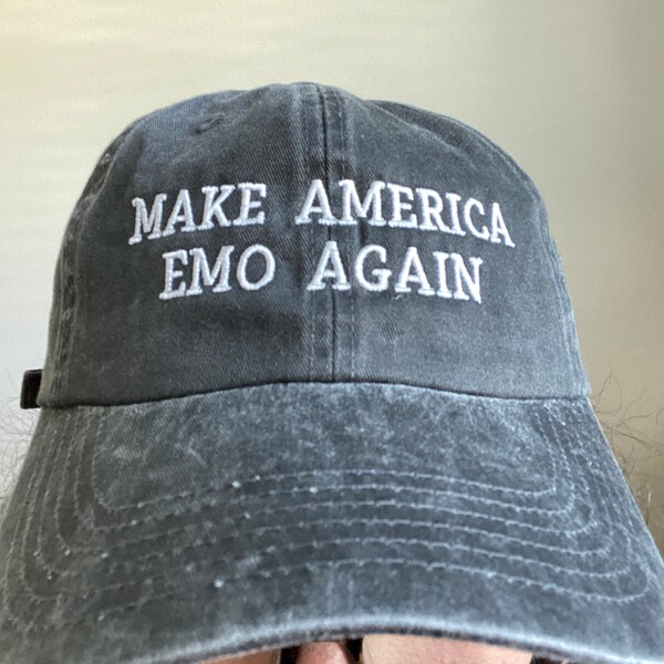 Make America Emo Again Hat Embroidered Baseball Dad Cap MAGA Hat, Emo ...