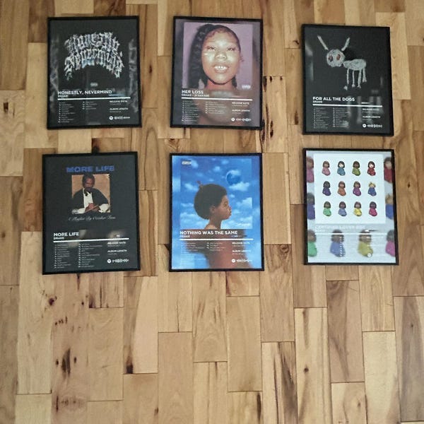 Rod Wave Album Cover Poster Bundle Set of 5, Rapper Posters, Hip Hop ...