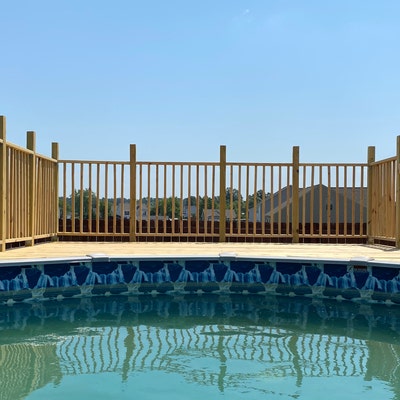 Plans for Above Ground Pool Deck 8x8 Oval Pool. . - Etsy