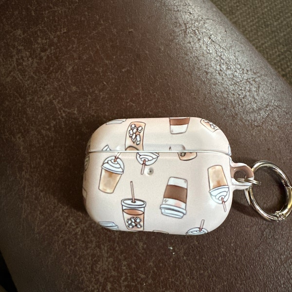 Cute Coffee Airpods Case Aesthetic Air Pods Case Pretty Pink Air Pod ...