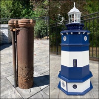 Replacement Lighthouse Top 14" Custom/solar Lighthouse Tops/ Lighthouse ...