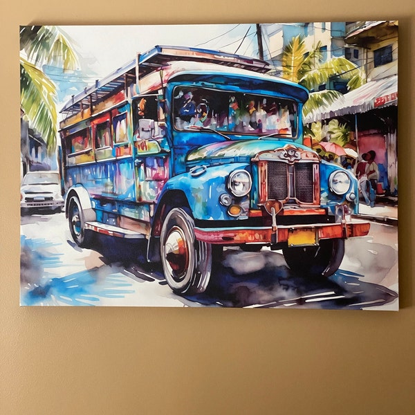 Bahay Kubo Beach Canvas Art Print - Filipino Art, Philippines Art ...