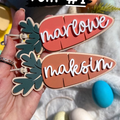 Carrot Basket Tag Svg, Easter Tags Svg, Carrot Tag Bundle Svg, Easter ...