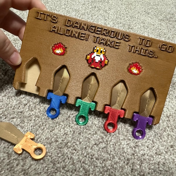 Legend of Zelda, Zelda Key Holder, Gift Ideas, Gaming Gadgets, 8bit ...