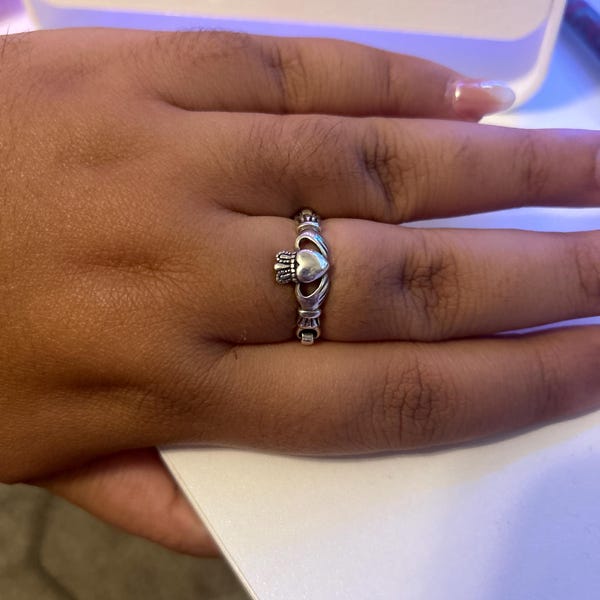 Celtic Claddagh Ring Silver, Silver Claddagh Ring, Simple Claddagh Ring ...