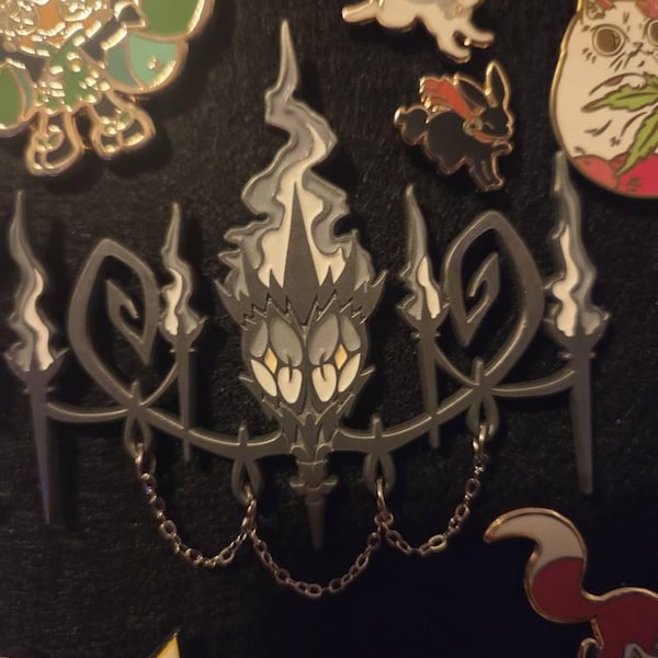 Wraith Glow in the Dark Ghost Horror Pin - Etsy