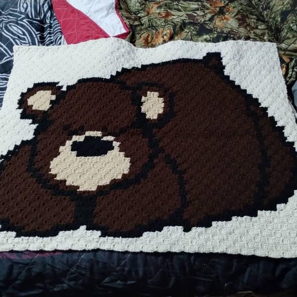 Highland Cow Graph 1 Crochet Pattern C2C and SC Graphgan + Written ...