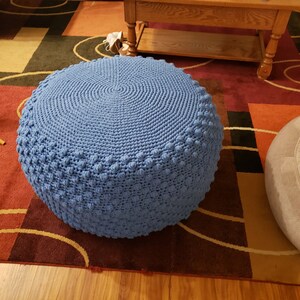 CROCHET PATTERN Super Chunky Crochet Pouf DIY Tutorial Crochet - Etsy