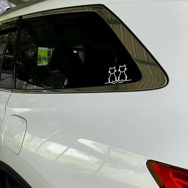 Cute Cat Decal - Cat Owner Car Decal - Cat Window Decal - Cat Decal for ...
