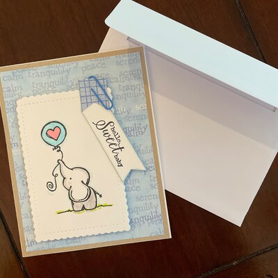 Handmade Baby Card, Handmade Baby Shower Card - Etsy