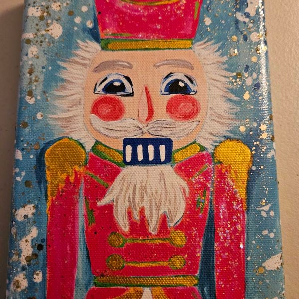 5x7 Nutcracker Canvas Art Wall Decor, Set of 9 Ready to Hang, Christmas ...