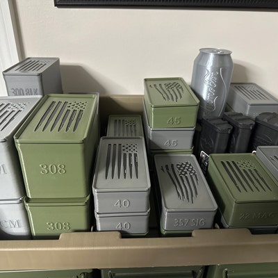 3d Printed Ammo Box, 9mm, 22lr, 5.56, 223, 45 Acp, 357 Magnum, 38 ...
