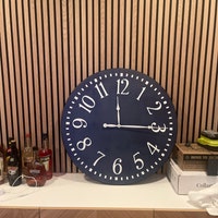Navy Blue Wall Clock Large Wall Clock Choose From 8 Sizes. - Etsy Canada