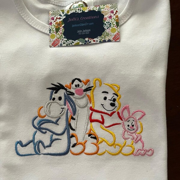 Winnie the Pooh Friends Embroidery Design: Eeyore, Tigger, Piglet (PES ...